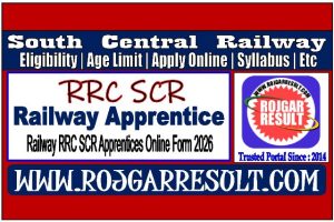 Railway RRC SCR Apprentice Recruitment 2026 Apply Online for 2801 Post ...