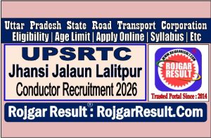 UPSRTC UP Bus Conductor Online Form 2026 - Rojgar Result ...