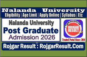 Nalanda University PG Admission 2026 Online Form - Rojgar Result ...