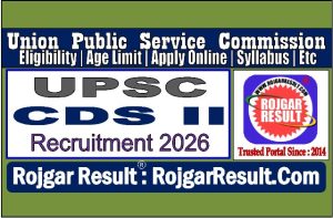 UPSC CDS II Online Form 2026 for 451 Post Date Extended