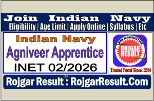 Indian Navy Agniveer Apprentices Online Form 2026 - Rojgar Result ...